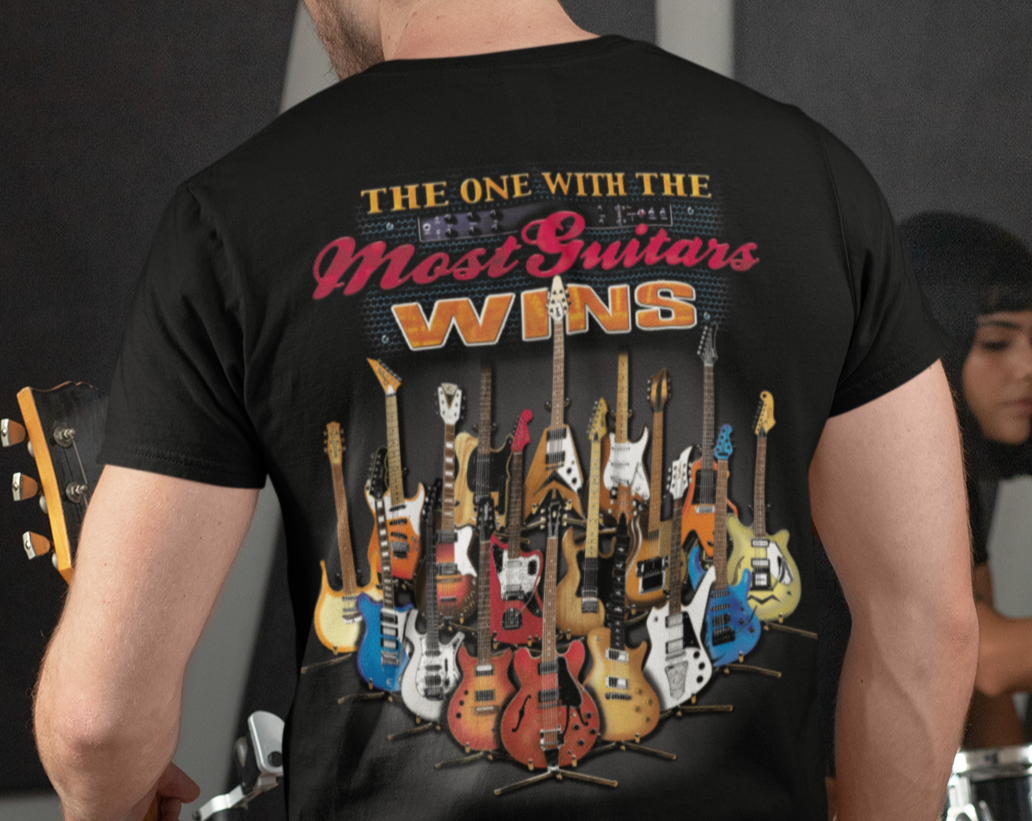 Most Guitars Wins Graphic Tee – Taboo